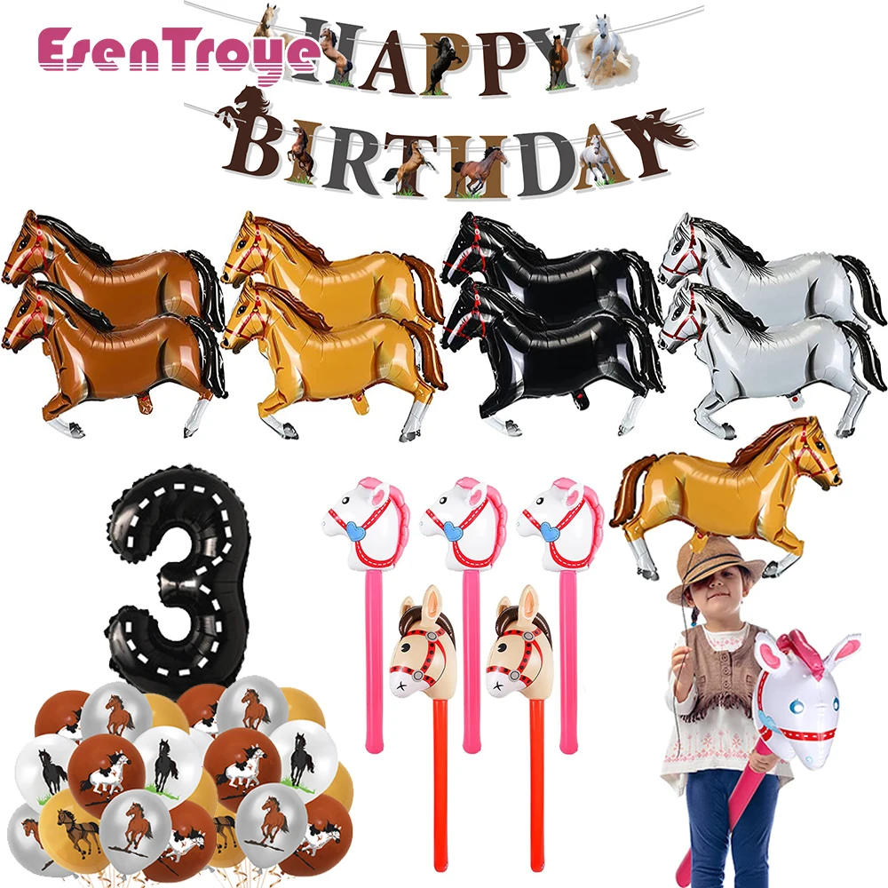 Horse-Racing-Theme-Birthday-Decorations-Giant-Horse-Foil-Large-Number ...