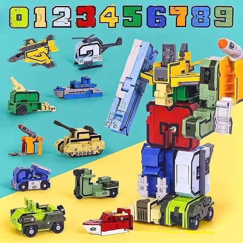 Number-Transformation-Robot-Toy-Digital-Change-to-Car-Deformation ...