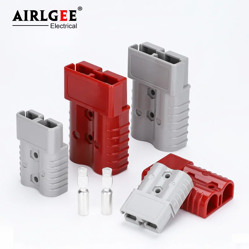 2Pcs-50A-120A-175A-350A-600VDC-2Pin-Connector-Apply-To-Forklift-Battery ...