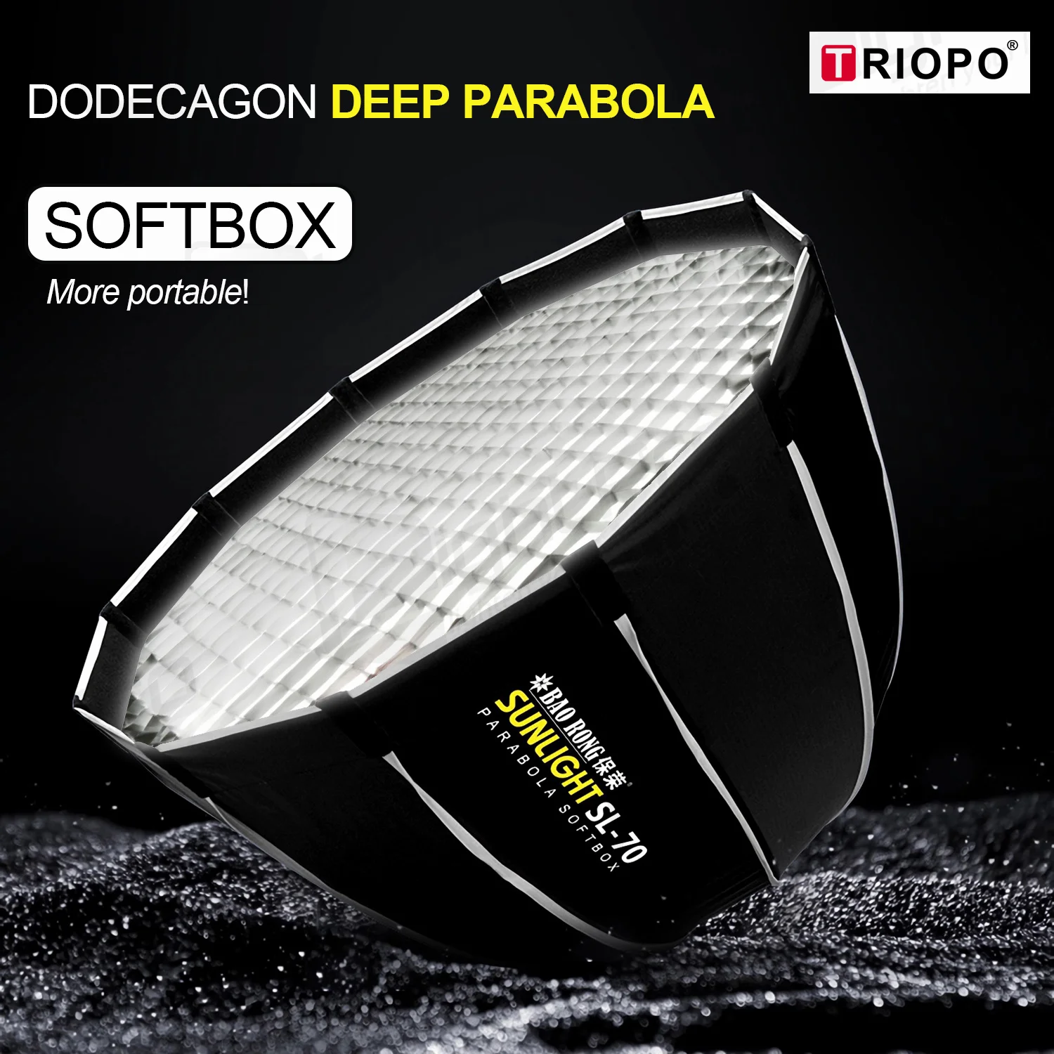 60cm-Foldable-Deep-Parabola-Softbox-12-Sided-Flipped-Lighting-Box-Bowens-Mount-Quick ...