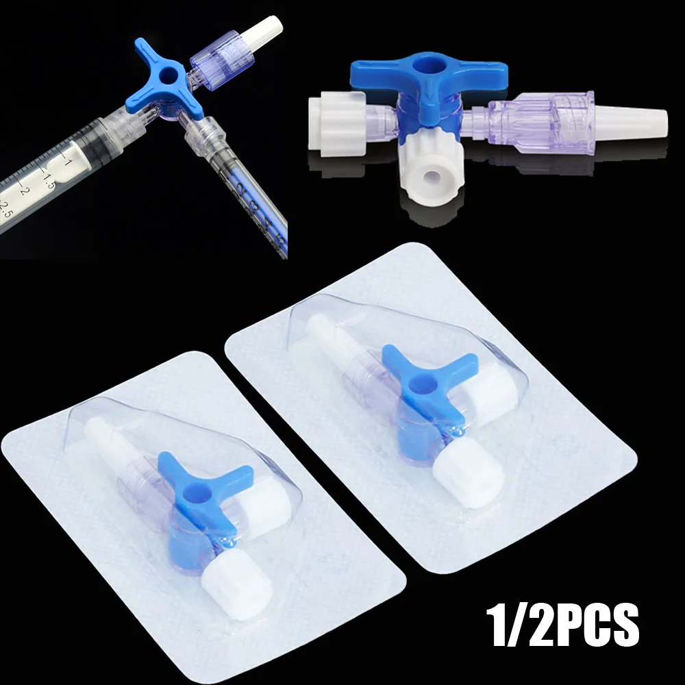 1/2pcs Three Way Stop for Clinical Hospital Luer Lock Adapter 3 Way ...