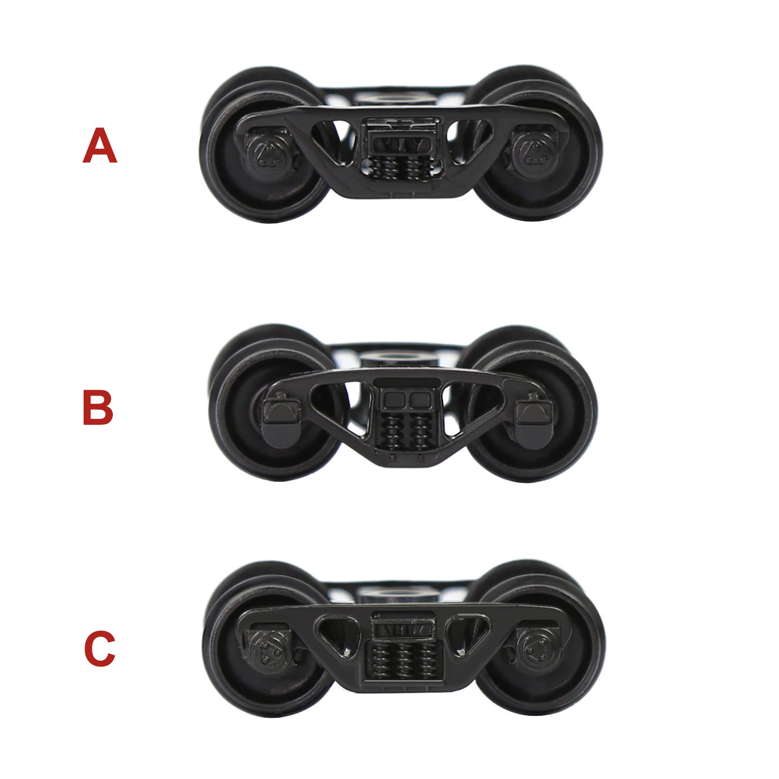 12pcs Ho Scale Model Train Bogie 1:87 Plastic 33" Wheels Model Railway ...
