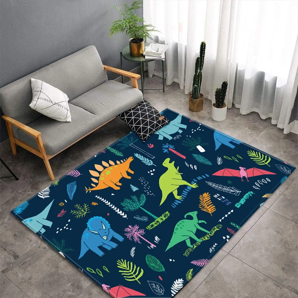 Cute-Cartoon-Dinosaur-Carpet-for-Living-Room-Children-Room-Playing-Area ...