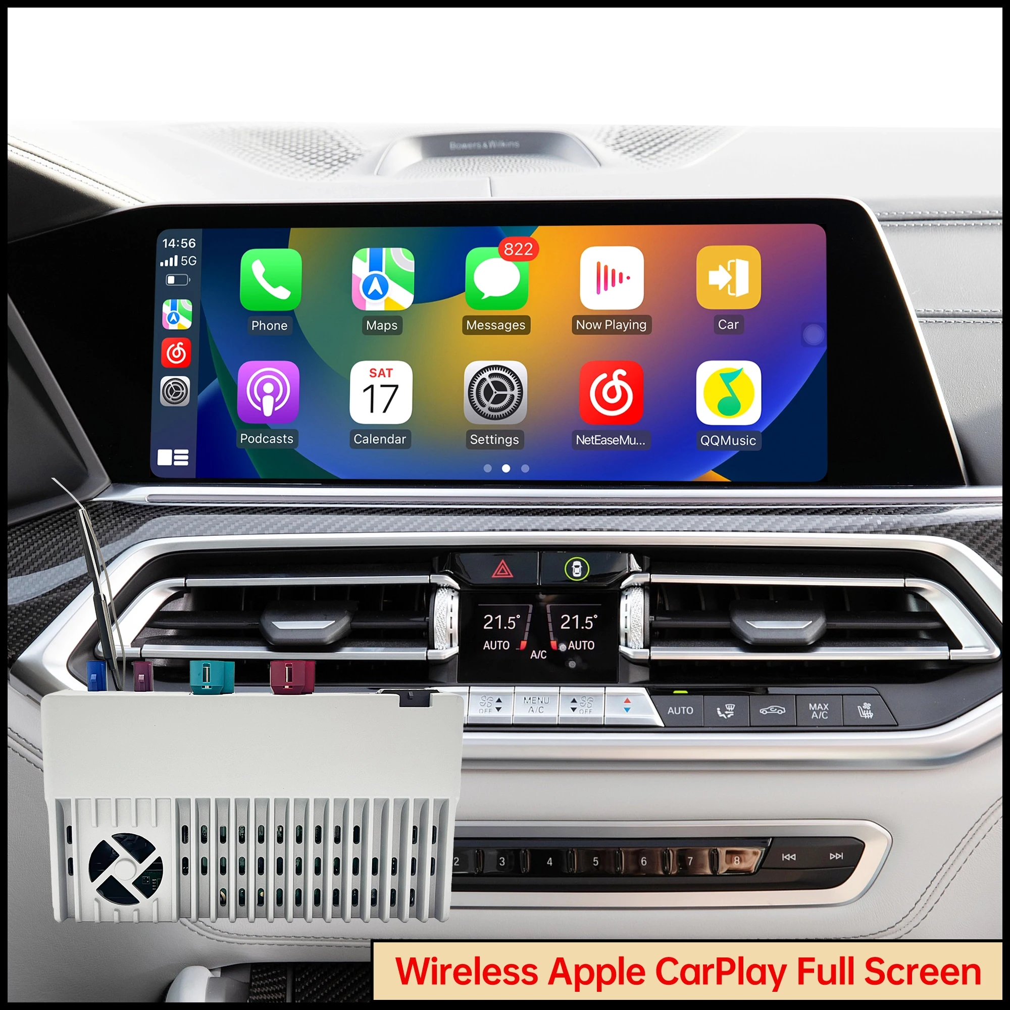 For BMW Apple CarPlay retrofit for X5 G05 Android Auto Android 13 OS ...