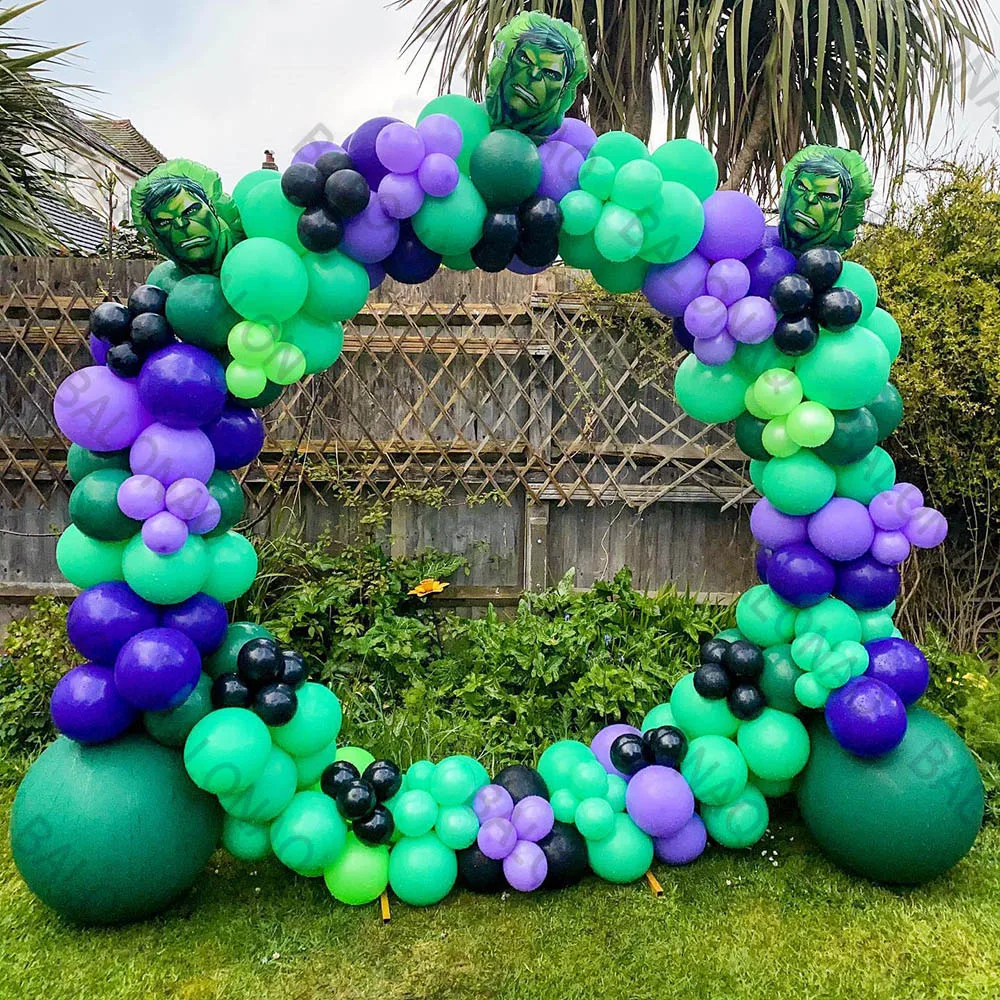 Disney-Kit-de-globos-con-tem-tica-de-Hulk-para-ni-os-suministros-de ...