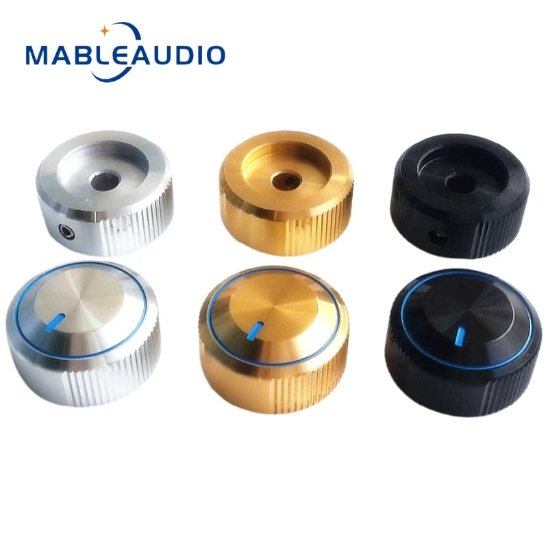 1PCS 30x16mm Aluminum Alloy Solid Volume Potentiometer Knob HIFI Audio ...