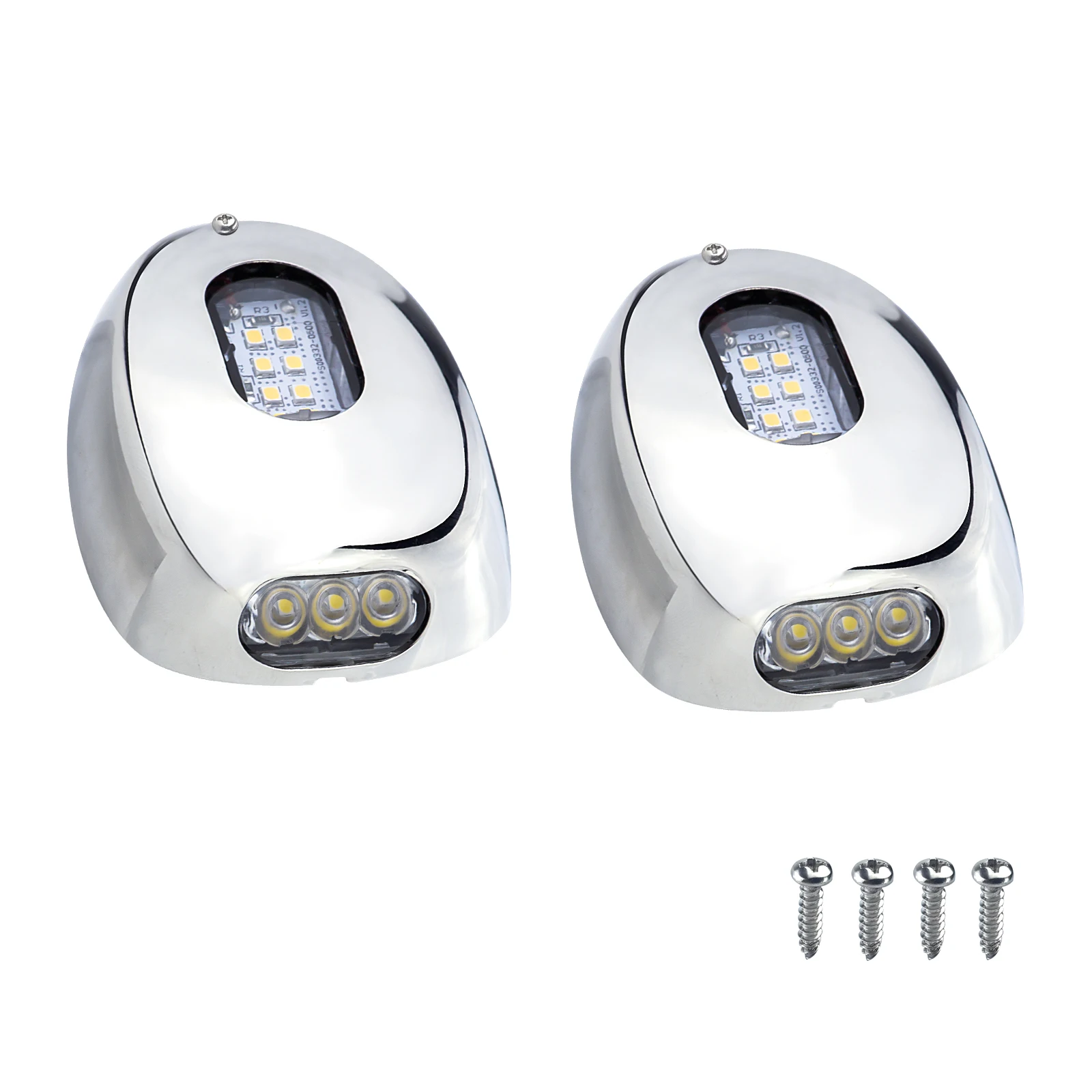 Marine-Boat-Pontoon-Stainless-Steel-LED-Docking-Light-DC-12V-4W-Nature ...