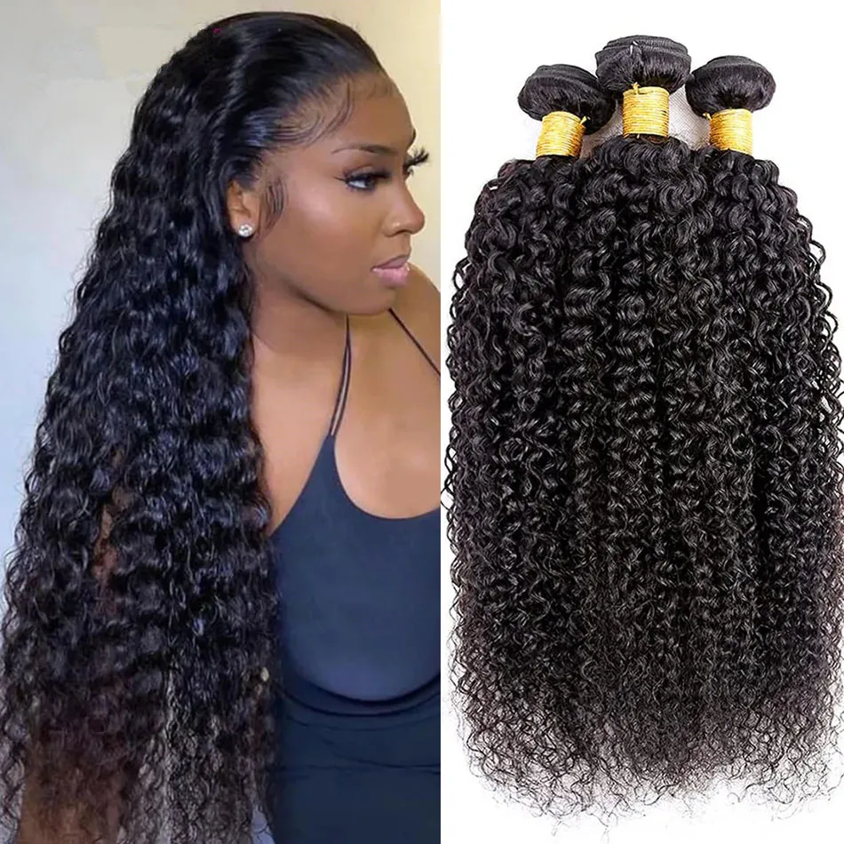 Original-Kinky-Curly-Human-Hair-Bundles-Extensions-Peruvian-Natural ...