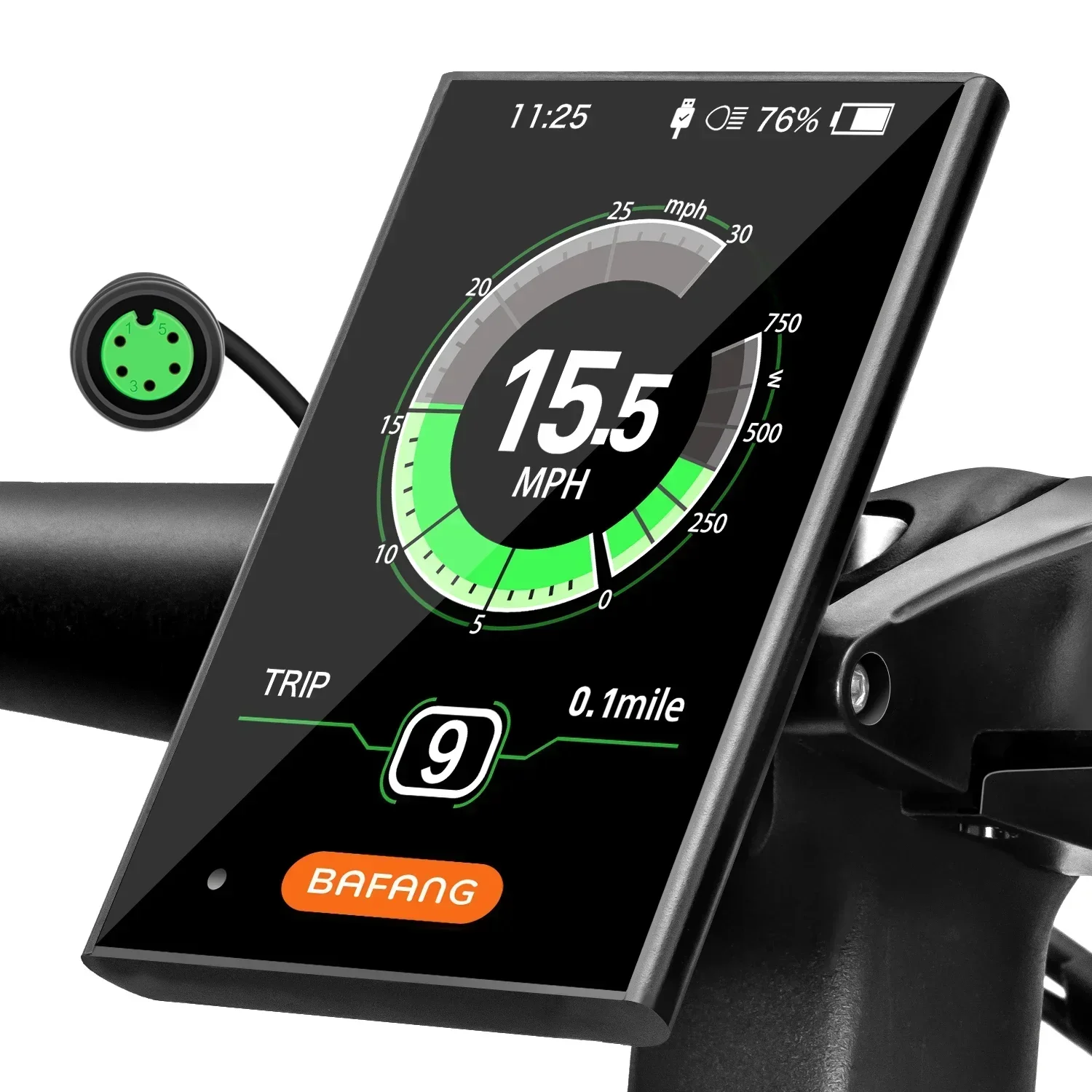 Bafang-DPC18-Electric-Bike-Display-with-Speedometer-USB-Charging-Port ...
