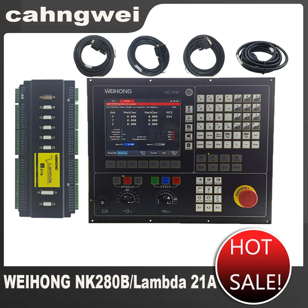 Weihong-controlador Nk280b, Lambda 21a, Software de Control Nc Studio V10, 3/4 ejes, máquina de ...