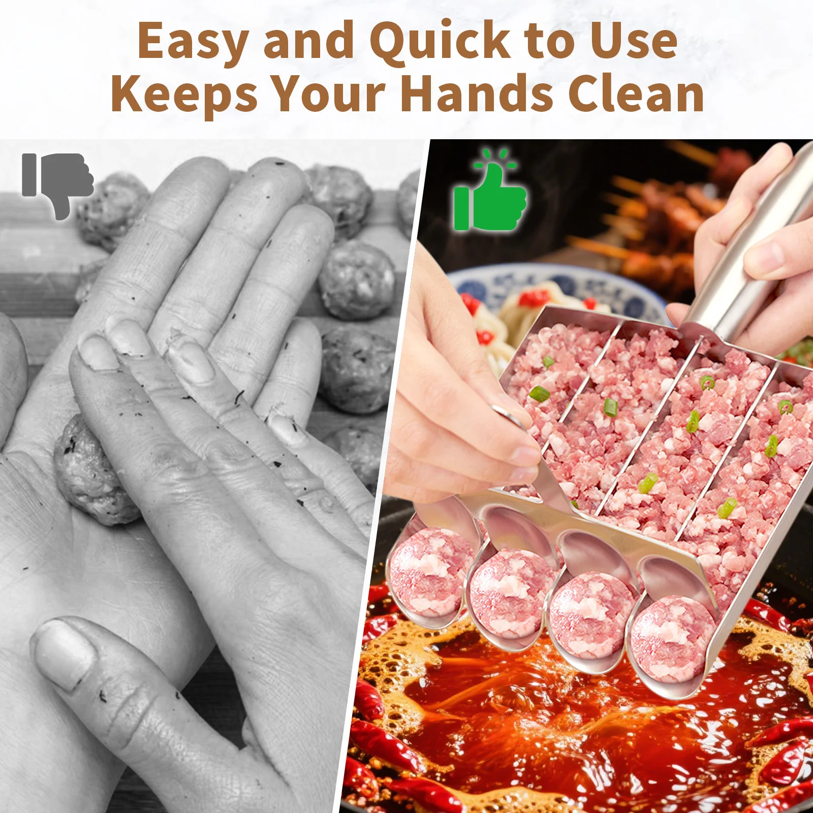 Meatball Scoop Ball Maker Meatball Maker, Meat Balls Molds St￭ Fish ...