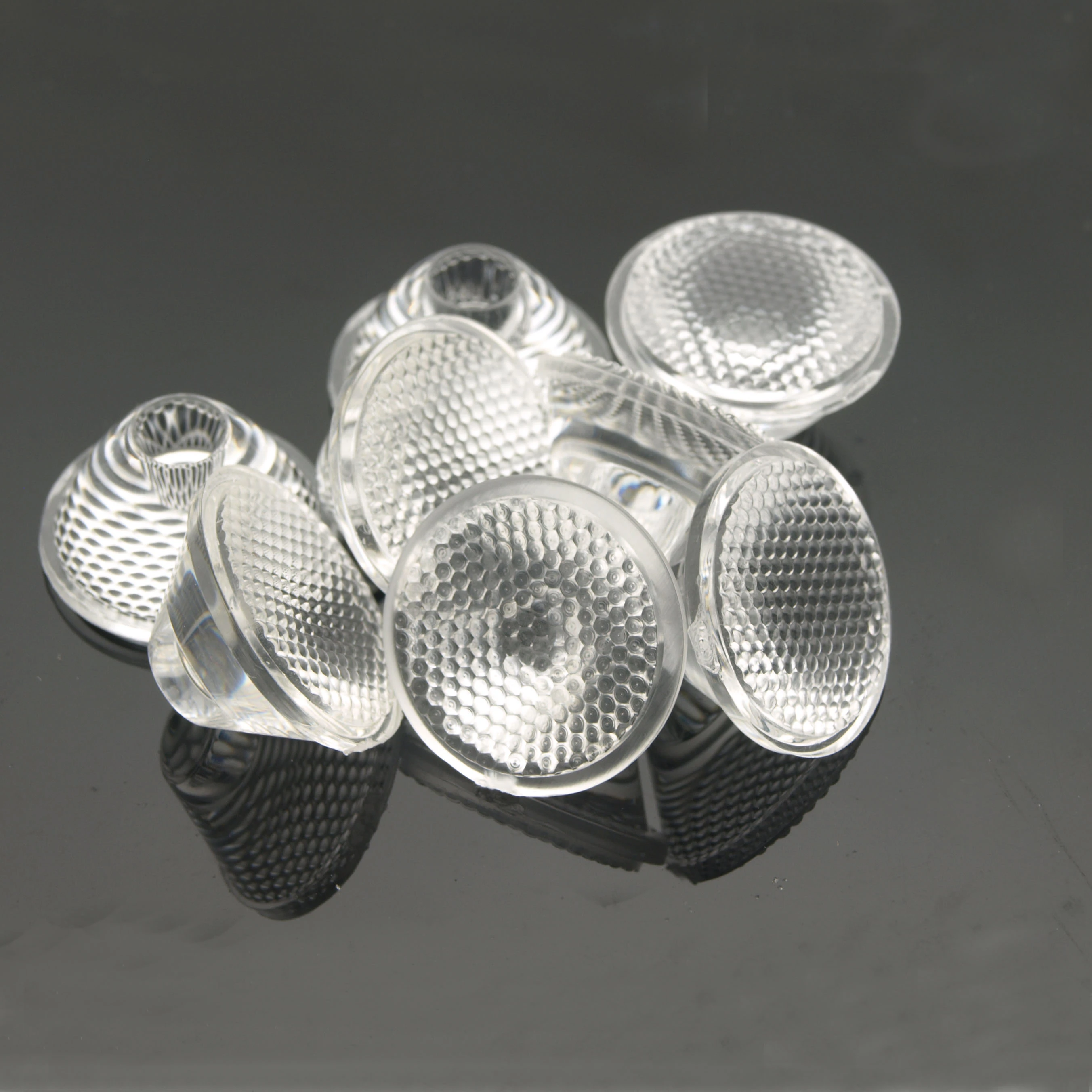 20mm 5/8/10/25/30/60/90/120 Degree Optical Pmma Led Lens Reflector ...