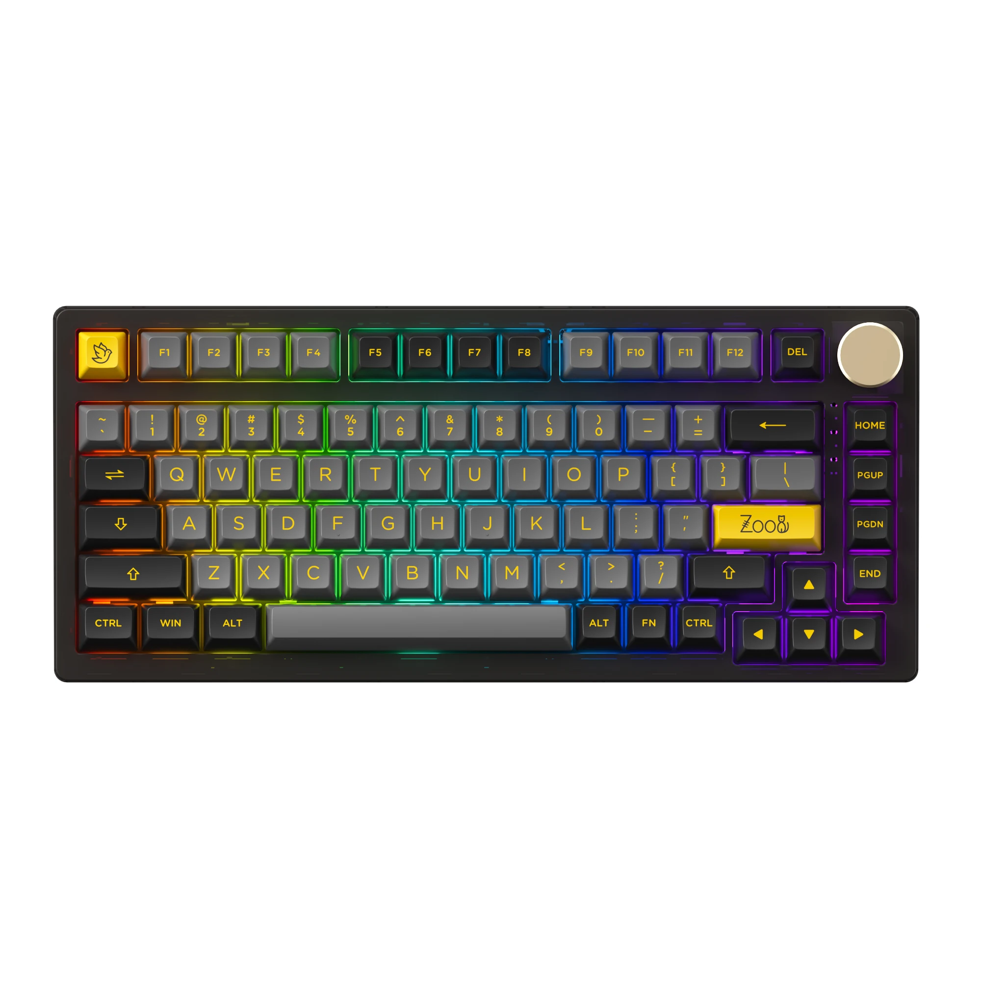 Akko Pc75b Plus V2 Black&gold Asa 75% Mechanical Gaming Keyboard 5-pin ...