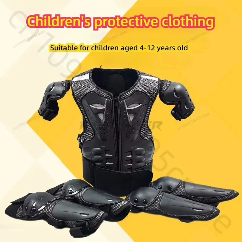 Kid's Motorcycle Armor Vest Protection Motocross Body Armor Jacket ...