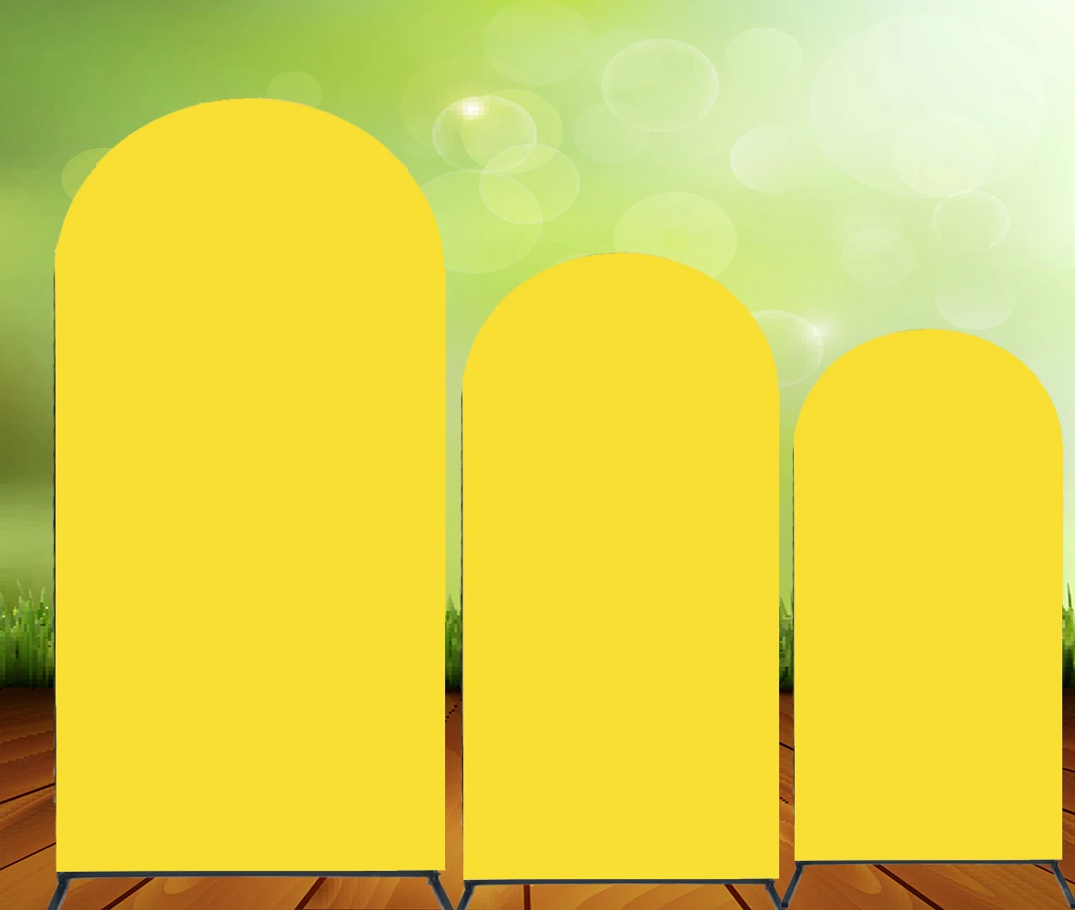 Plain-Solid-Yellow-Chiara-Arch-Cover-Birthday-Party-Decoration ...
