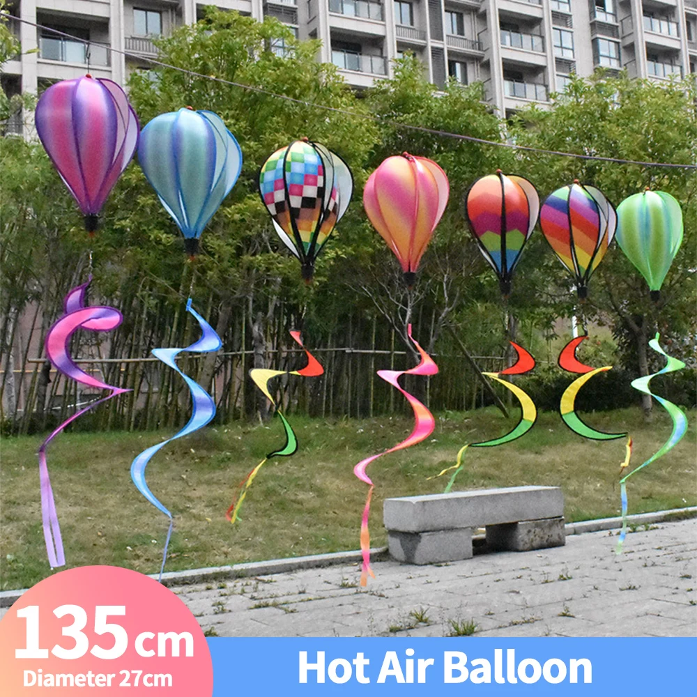 Wind-Chimes-Rainbow-Hot-Air-Balloon-Wind-Spinner-Rotating-Sequin ...