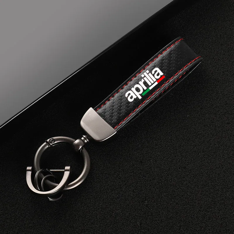 Leather Motorcycles keychain horseshoe buckle jewelry key chain for ...