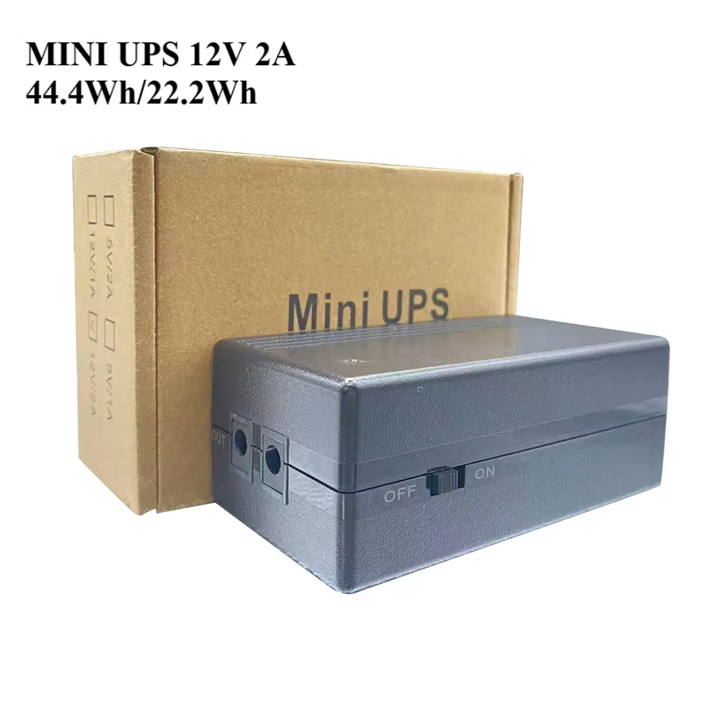 MINI UPS 12V 2A 44.4wh Uninterruptible Power Supply and Backup Power ...