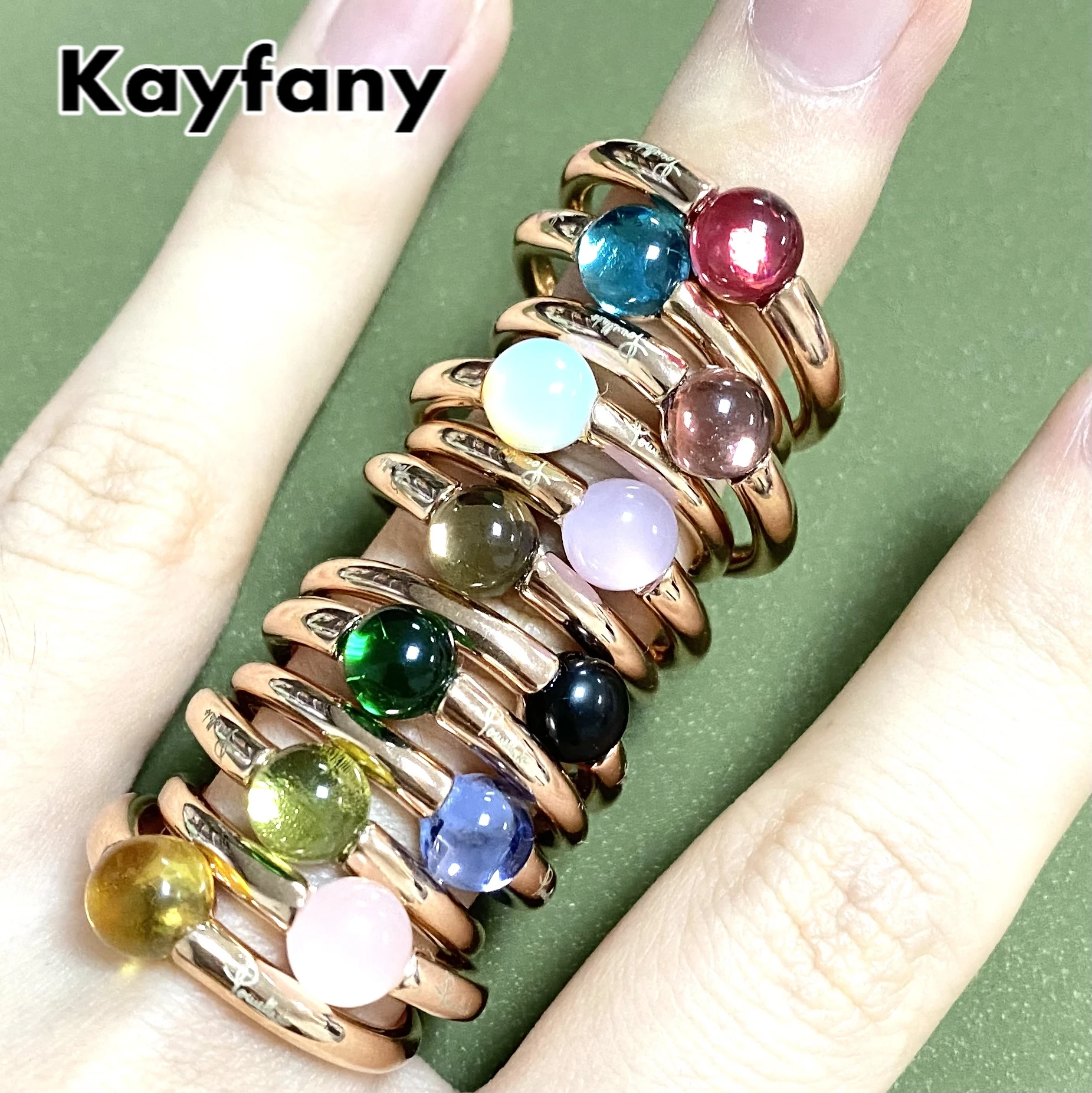 Ring-23-Colors-Simple-Round-Candy-Style-Ring-Natural-Mica-Turquoise ...