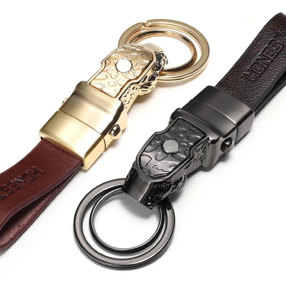 Leather Key Ring Holder | Leather Car Key Chain | Luxury Keychains Men ...