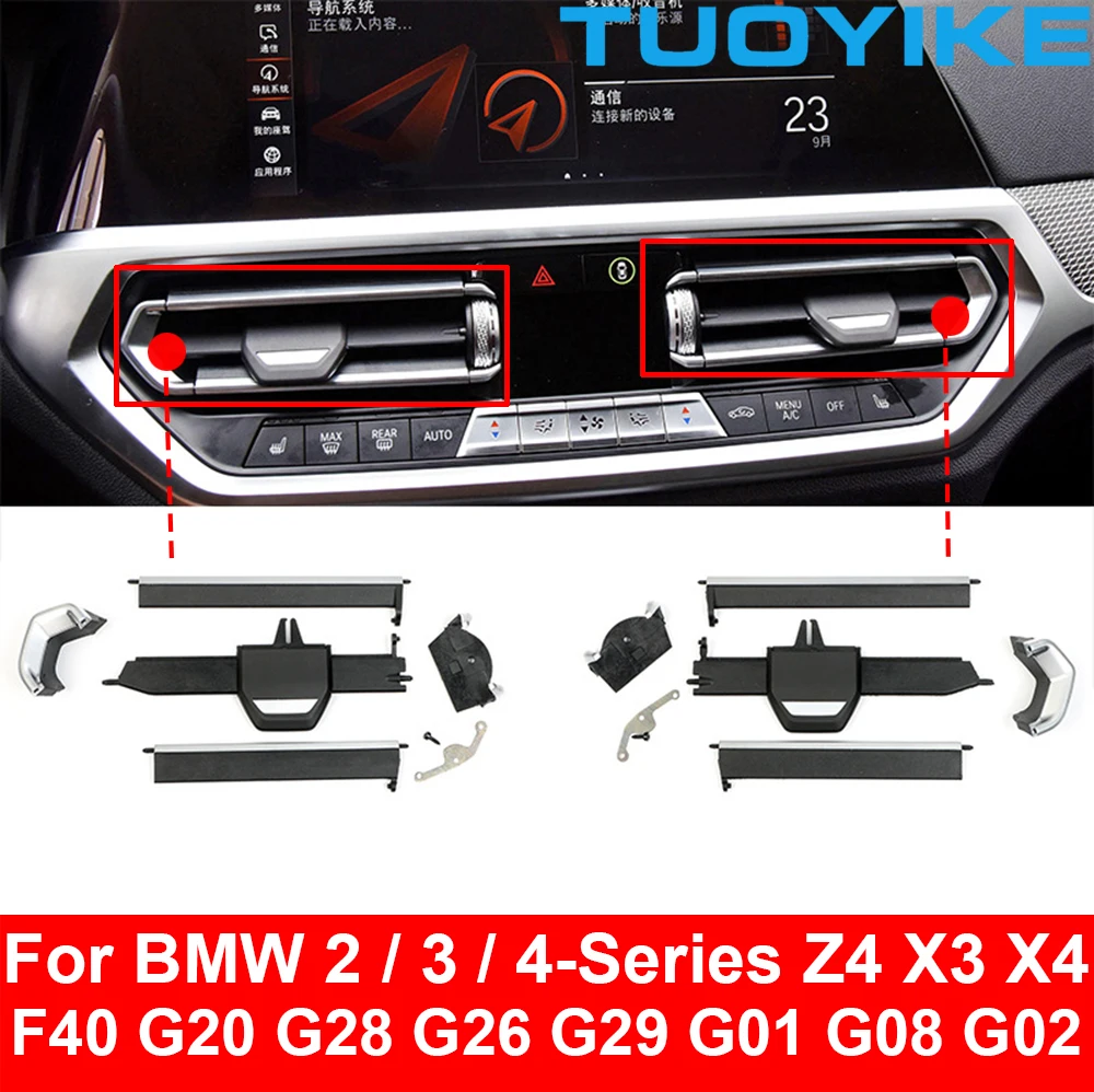 Car-Front-Middle-Center-AC-Vent-Grille-Clip-Slider-Repair-Kit-For-BMW-2 ...