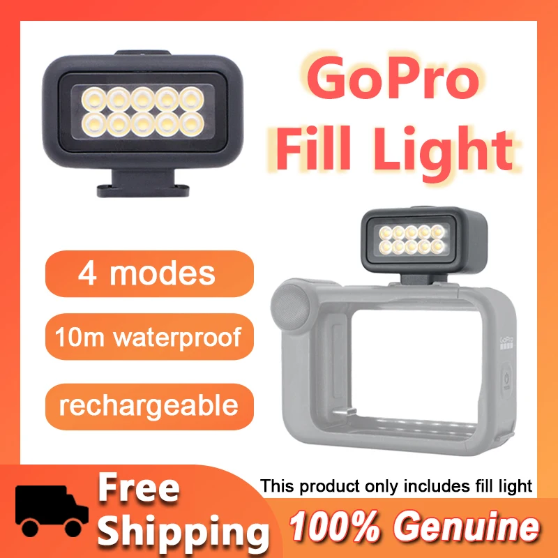 Original-Light-Optional-Components-Fill-Light-for-GoPro-Hero-12-11-10-9 ...