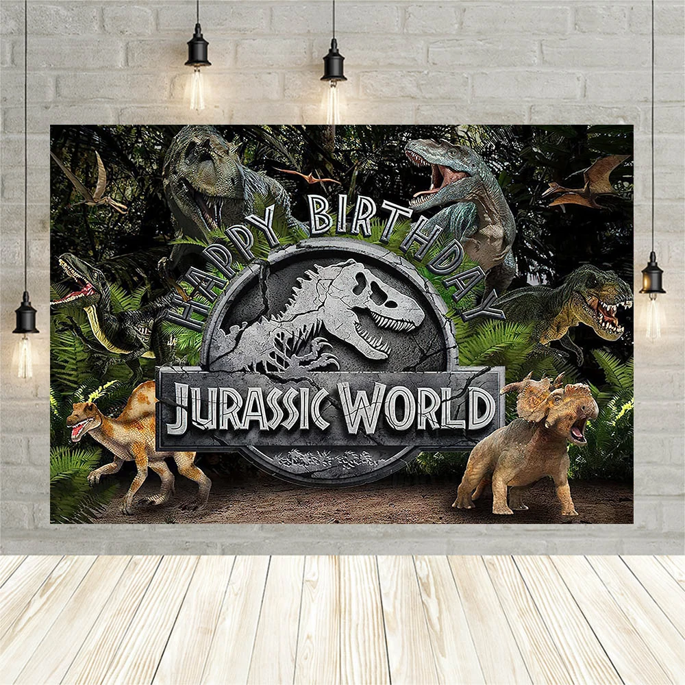 Dinosaur Theme Children Birthday Jurassic Park Photography Backdrops ...