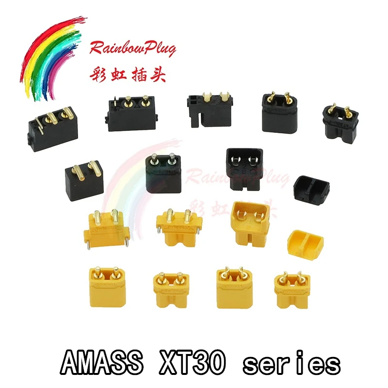 Amass XT30 Series XT30U XT30UPB XT30ULW XT30PW XT30 (2+2) XT30I Gold plated Plug Male Female ...