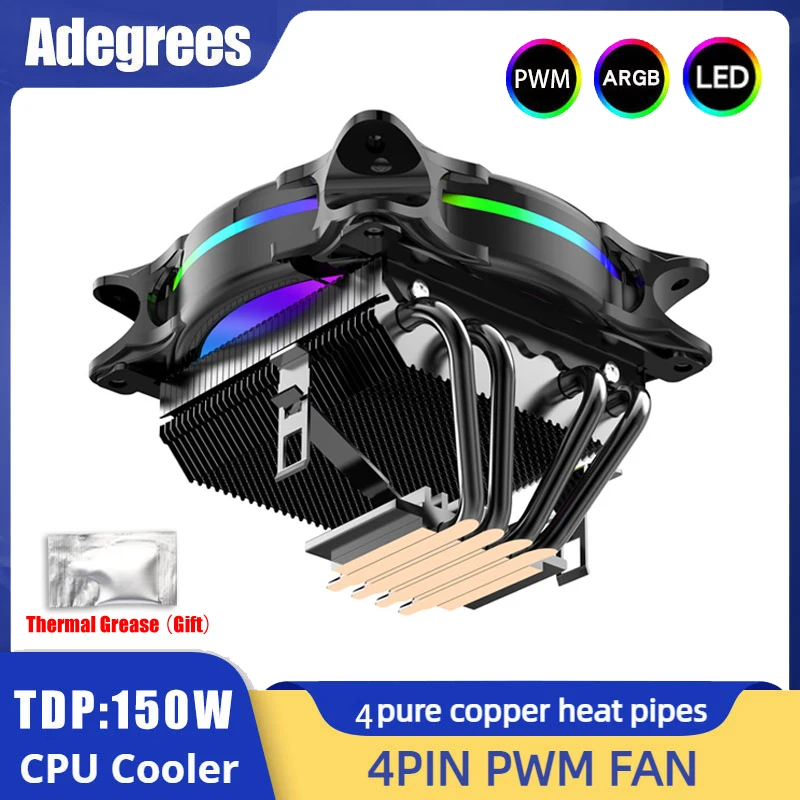 4-Heatpipes-CPU-Cooler-120MM-PWM-4PIN-ARGB-CPU-Fan-for-LGA-Intel-1366 ...