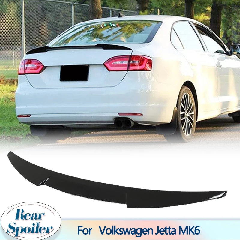 ABS-Gloss-Black-Rear-Trunk-Spoiler-Wing-for-Volkswagen-Jetta-MK6-2012 ...