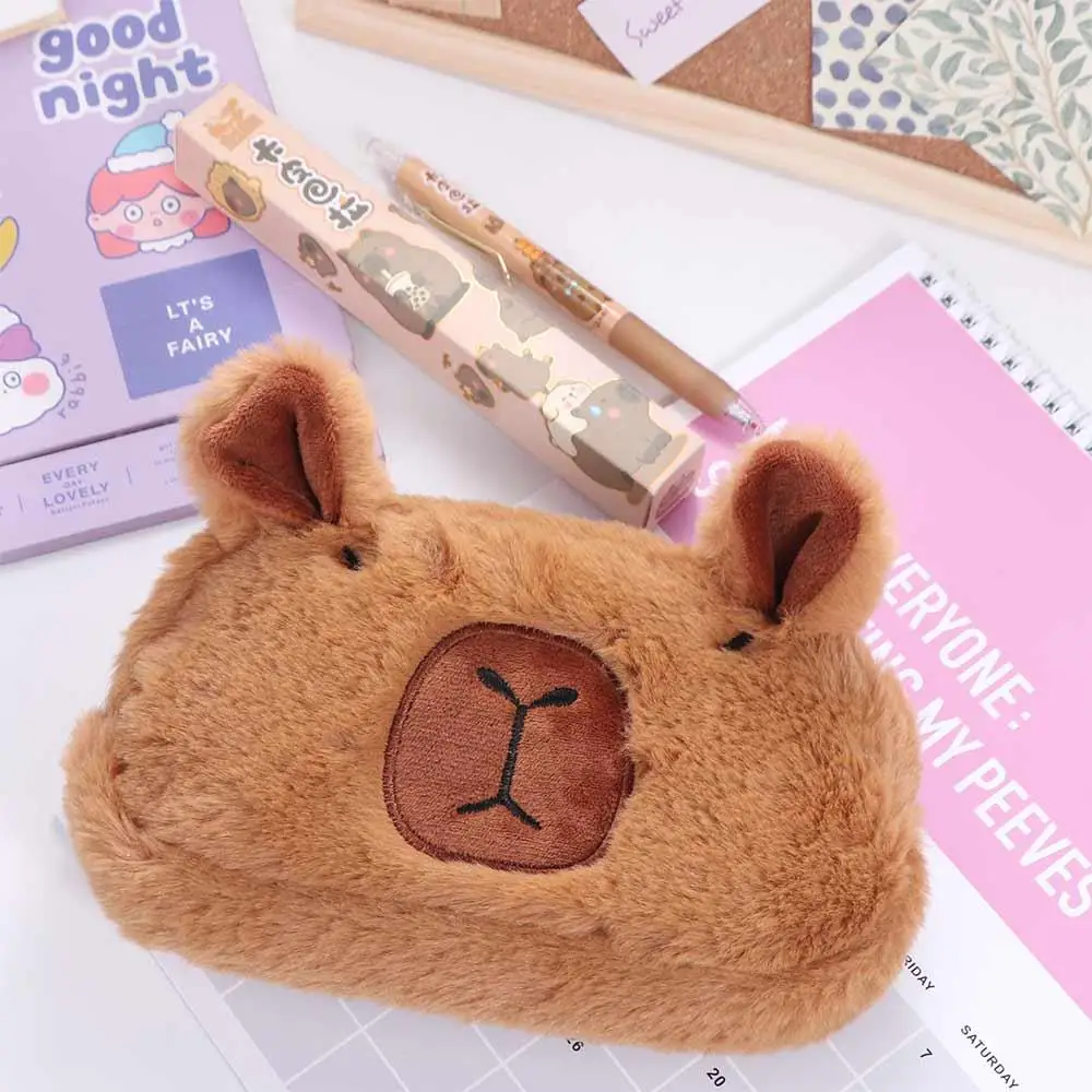 Stuffed-Capybara-Plush-Pen-Bag-Capibala-Plush-Doll-Cartoon-Capybara-Pen ...