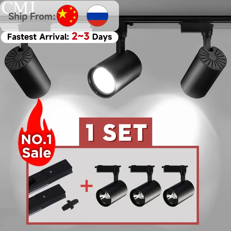 Track-Light-220V-COB-Set-Led-Track-Lighting-Rail-Lamp-Led-Spot-12-20-30 ...
