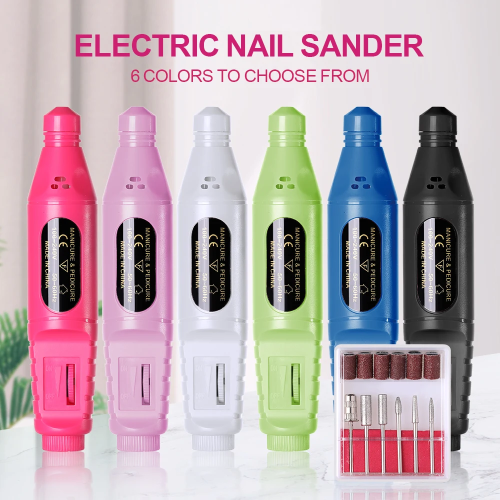 USB-Nail-Drill-Machine-El-trica-Manicure-Fresa-Set-Para-Gel-Nail-Polish ...
