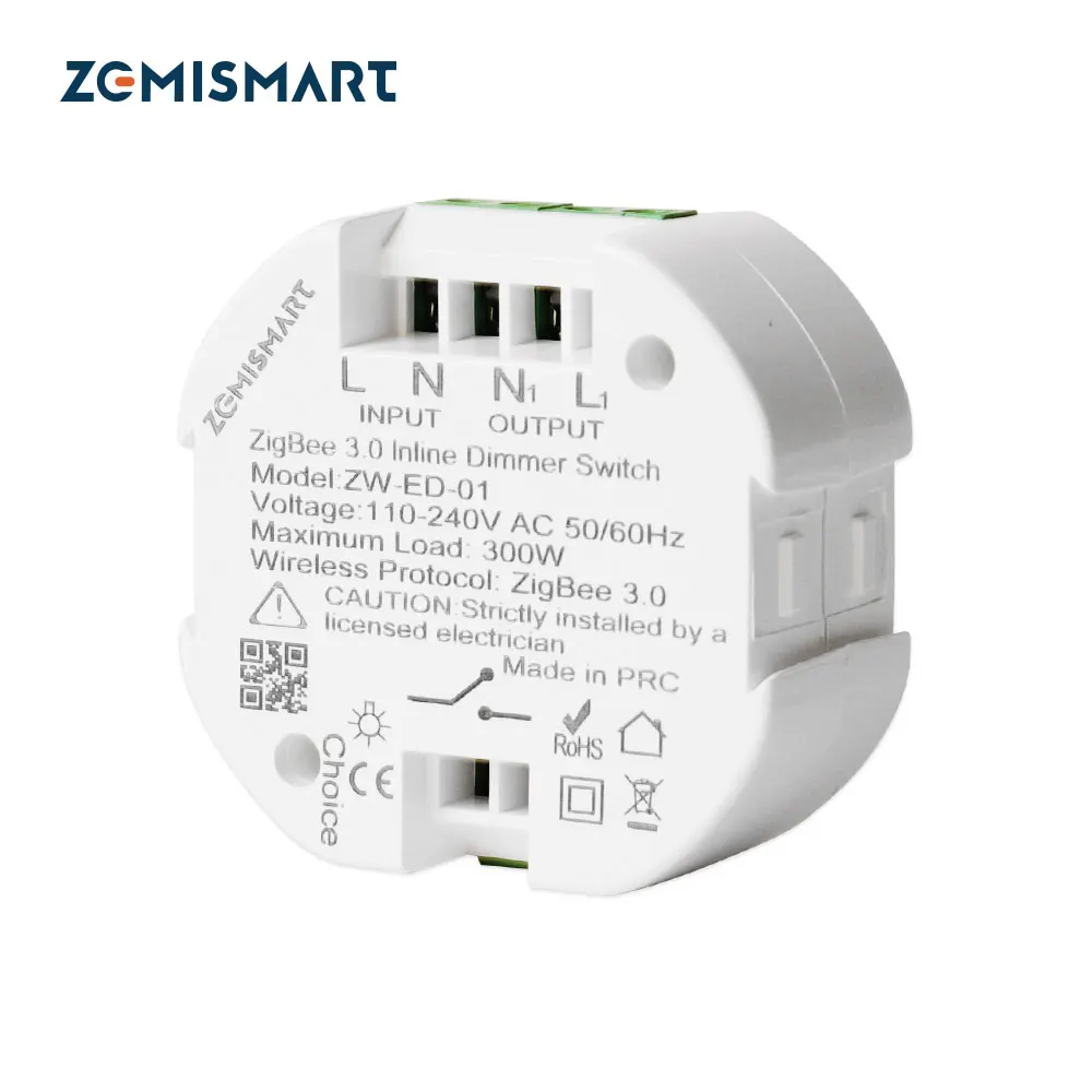 Zemismart-Tuya-Zigbee-Dimmer-Switch-Inline-Module-Adjust-Brightness ...