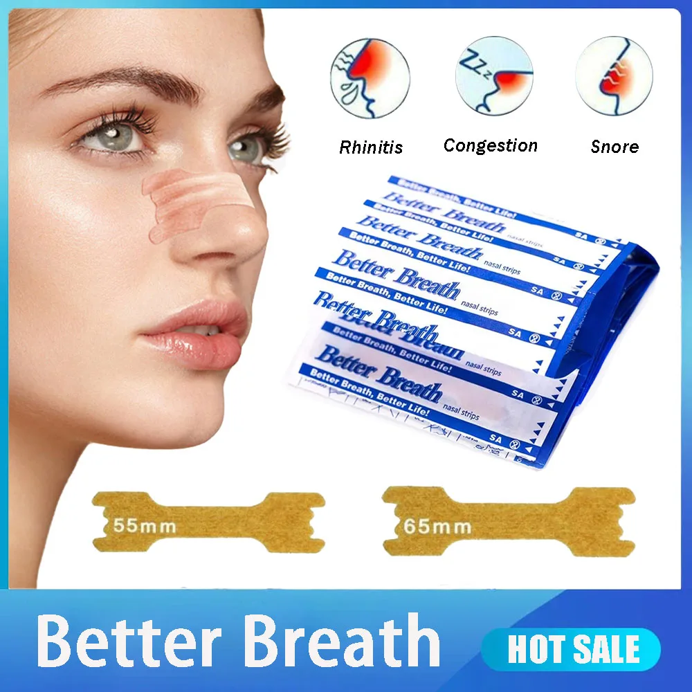 50-200pcs-Better-Breath-Anti-snoring-Patch-Nasal-Strips-Nose-Breathing ...