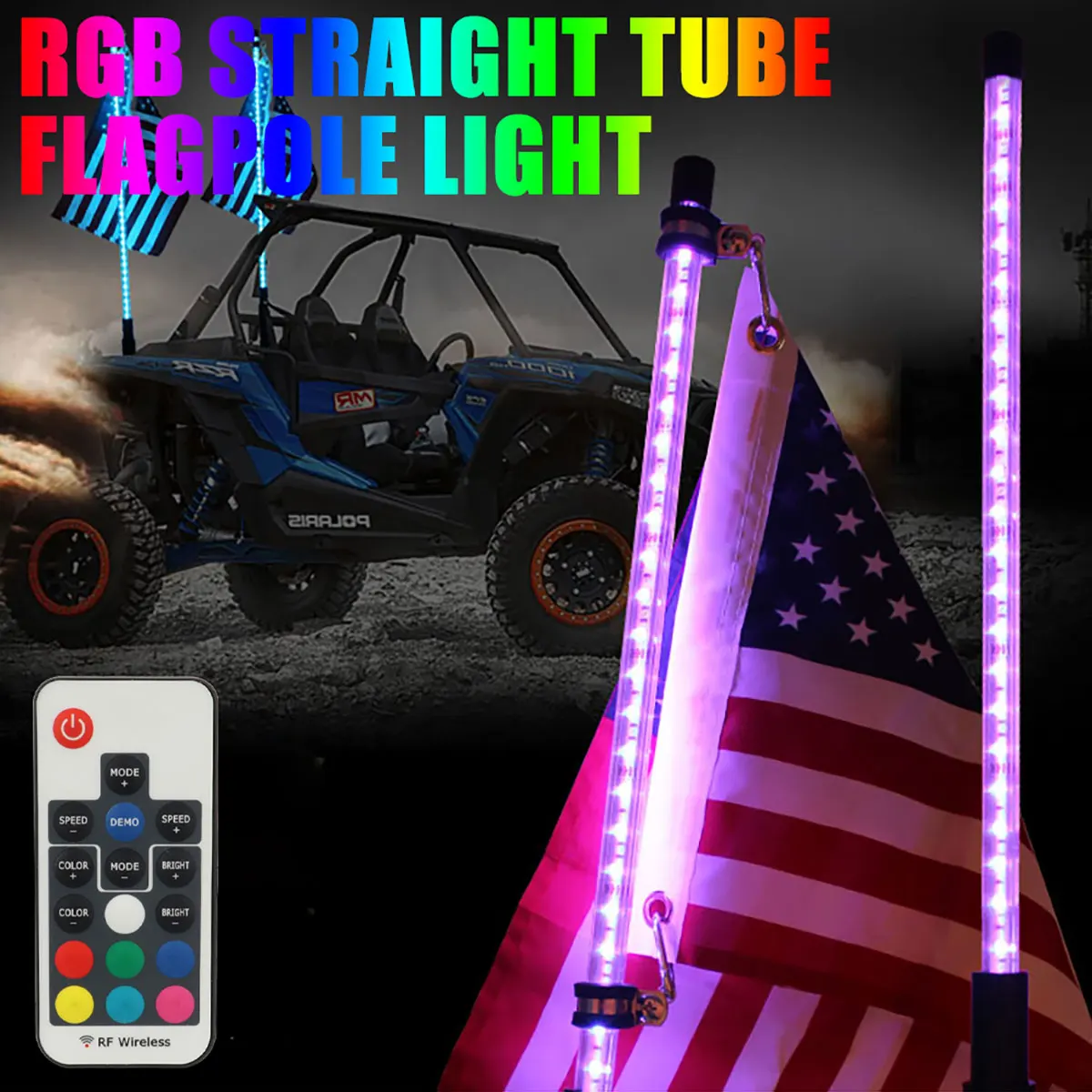 90cm-LED-motorcycle-Flagpole-Decorative-lamp-rgb-LED-light-tube ...