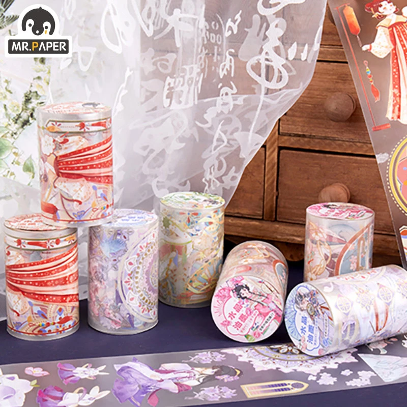 Mr. papier 2 M/Roll Cartoon Nette Aufkleber Kleine Frische Alte Kostüm ...