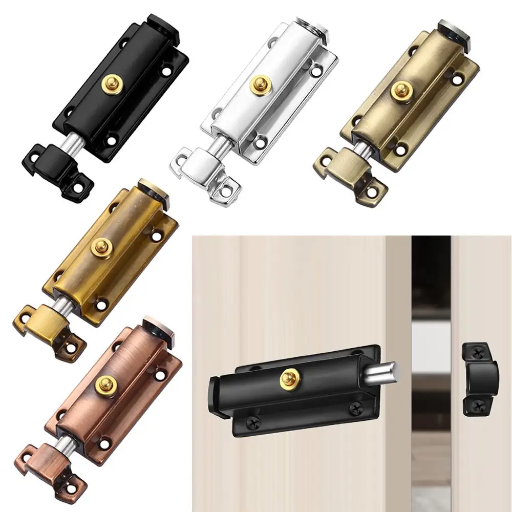 3Inch-Door-Lock-Security-Bolt-Button-Stainless-Steel-Self-locking-Bolt ...