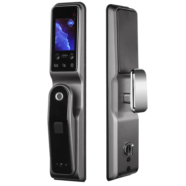 Face recognition lock automatic biometric fingerprint APP Wifi card 3D ...
