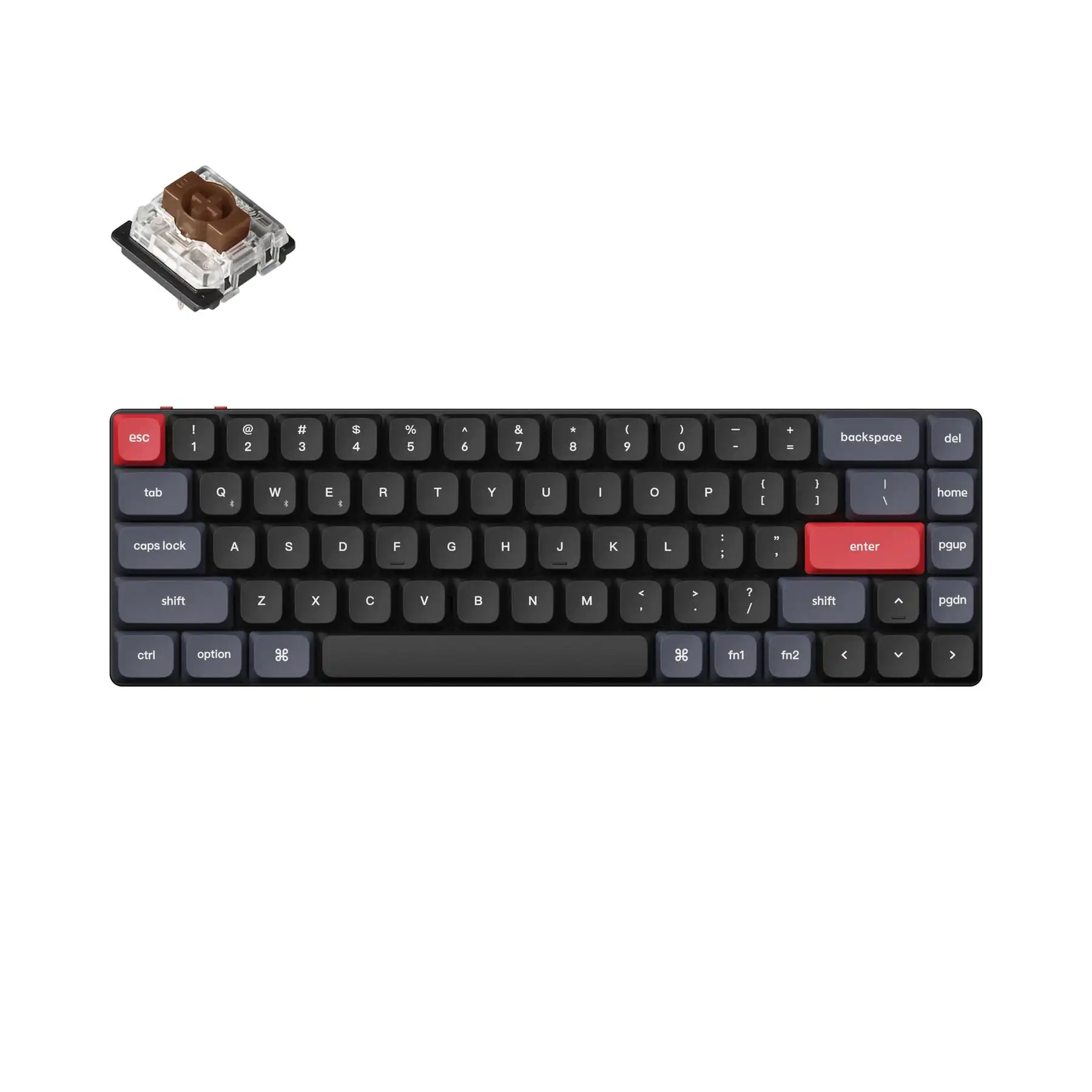Keychron K7 Pro B Wireless Custom Mechanical Keyboard Low Profile 65% ...