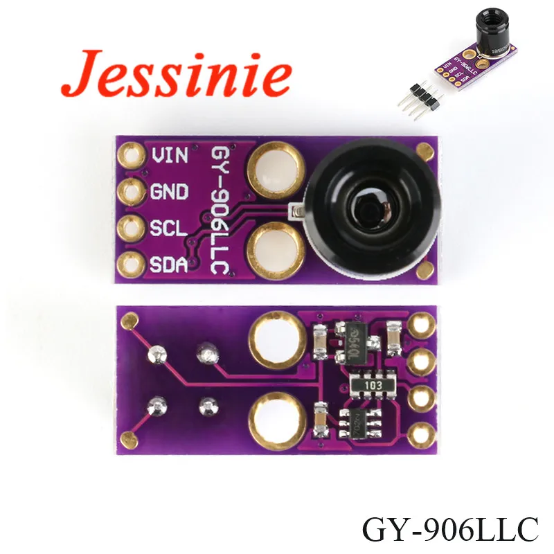 GY-906-GY-906LLC-MLX90621-16x4-Infrared-Array-Temperature-Sensor-Module ...