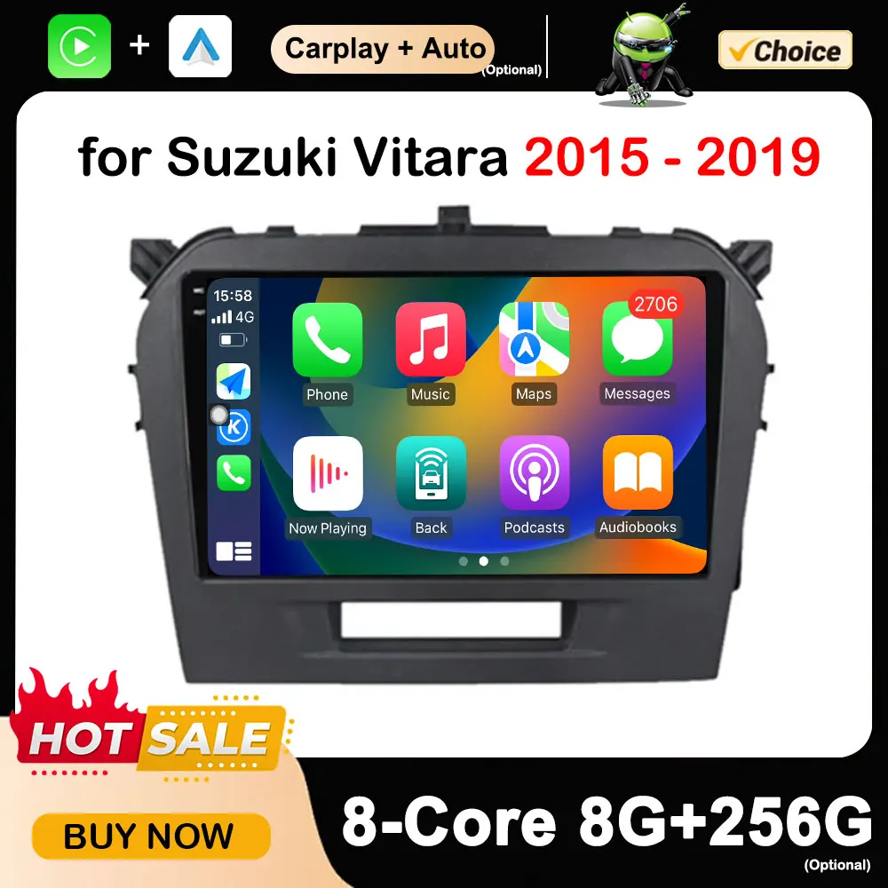 Car-Radio-Video-Player-GPS-Navigation-for-Suzuki-Vitara-2015-2019 ...