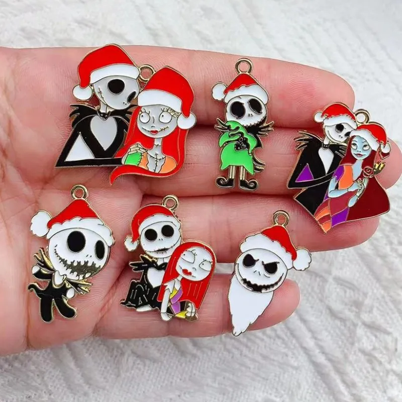 10pcs-Nightmare-Before-Christmas-Charm-Jewelry-Accessories-Enamel ...