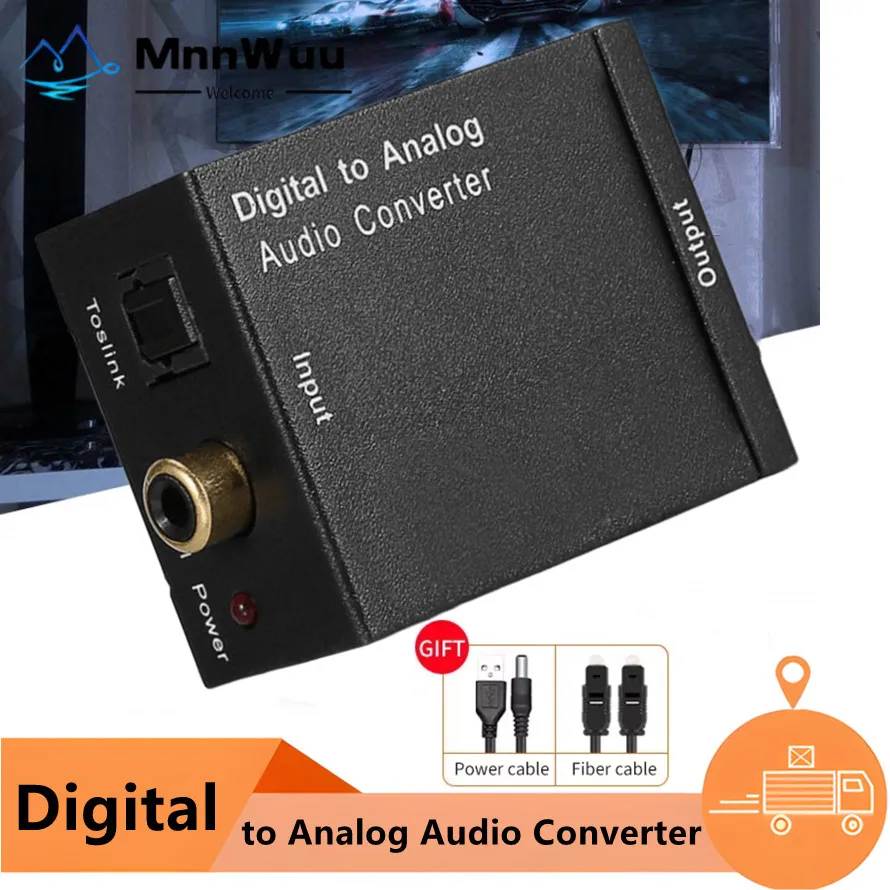 96KHz Digital to Analog Audio Converter DAC Digital SPDIF Optical to ...