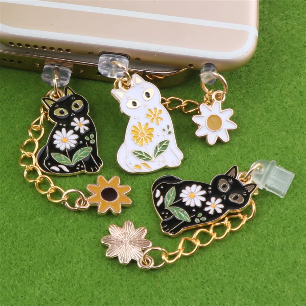 Cat-Cute-Dust-Plug-Charm-Kawaii-Charge-Port-Plug-For-iPhone-Dust ...