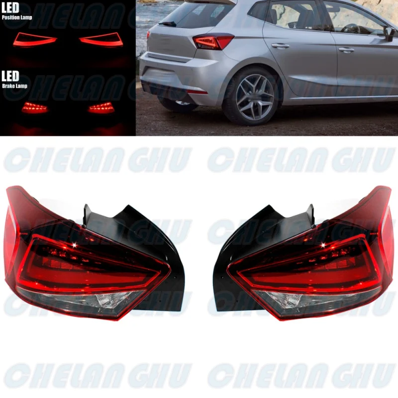For-SEAT-ibiza-2018-2019-2020-2021-2022-2023-2024-LHD-1-Pair-Tail-Light ...