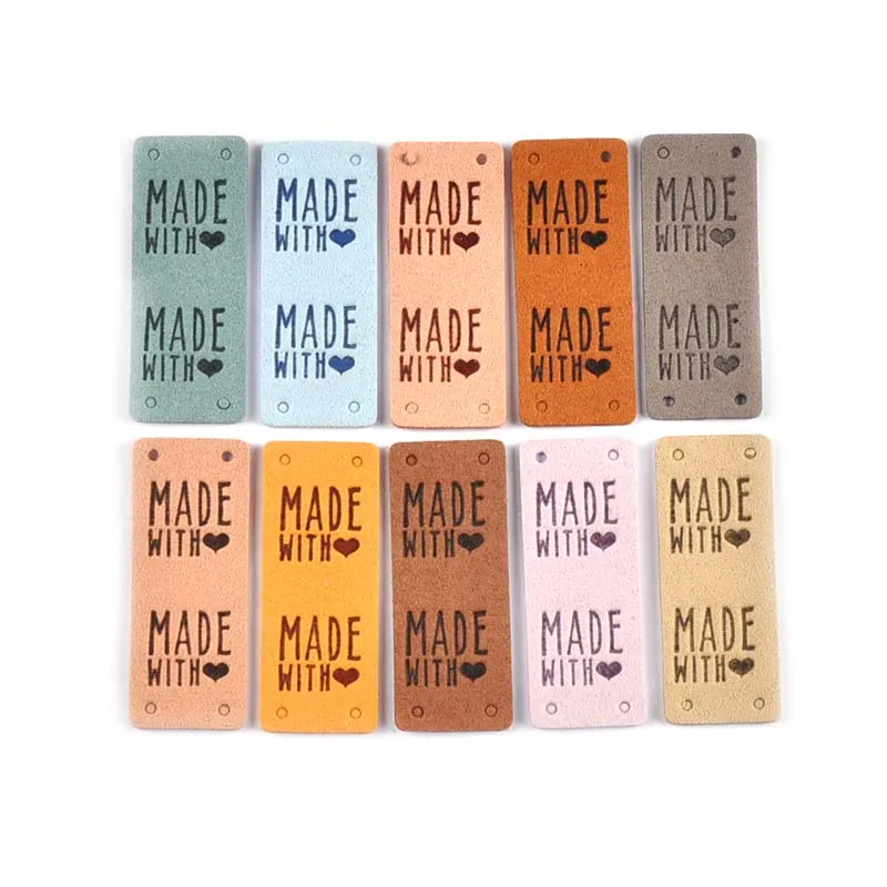 20Pcs-20x50mm-Classics-Letters-Embossed-Leather-Labels-Sewing-Clothes ...