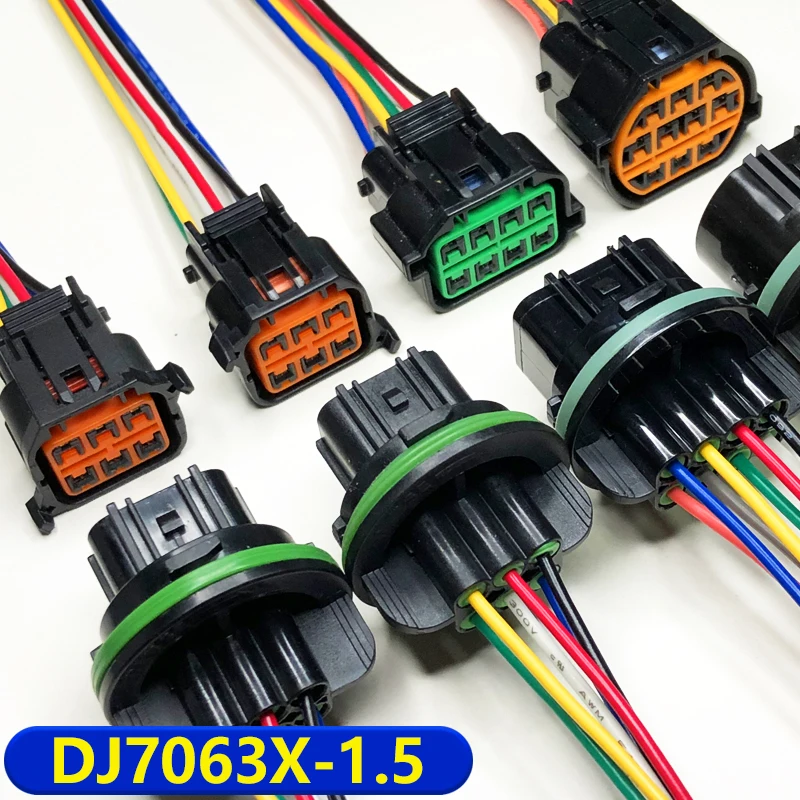 DJ7063X-1-5-sedan-wiring-harness-sealed-waterproof-connector-6-8-10-pin ...
