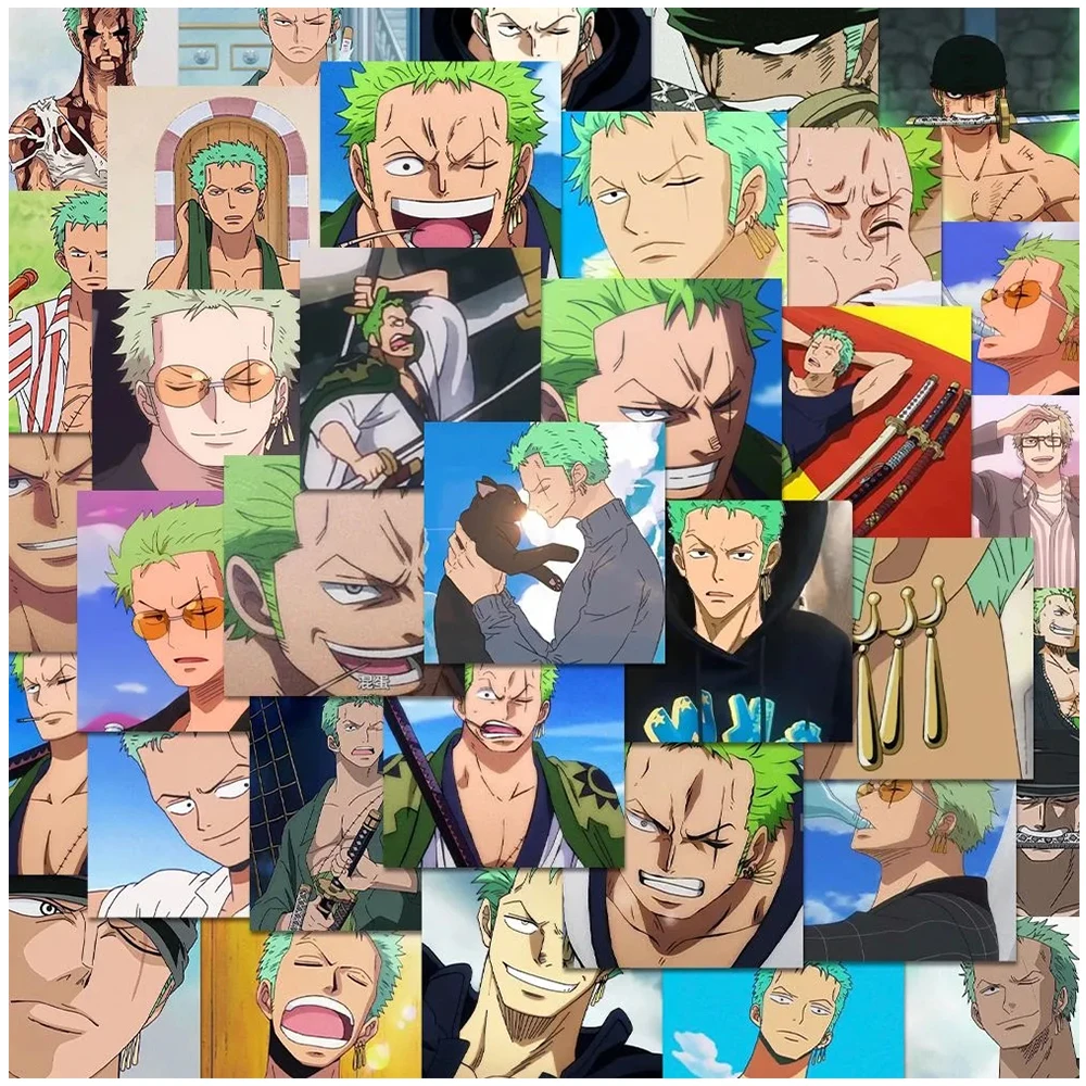 10-30-50pcs-Cool-Zoro-Anime-Stickers-One-Piece-Cartoon-Sticker ...