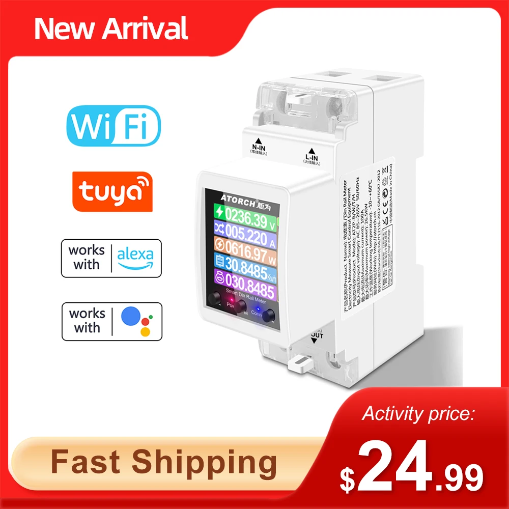Tuya-Wifi-Smart-Power-Meter-1P-Electricity-Power-Monitor-Digital ...